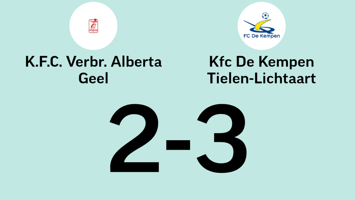 KFC De Kempen toont wederom uitstekende vorm met zege op Alberta Geel | GVA